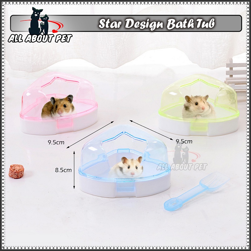 Hamster Star Transparent Bathroom Bathtub / Bekas Mandi Hemster ...