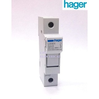 Hager LSN501 32A Rail Mount Fuse Holder 10x38mm | Shopee Malaysia