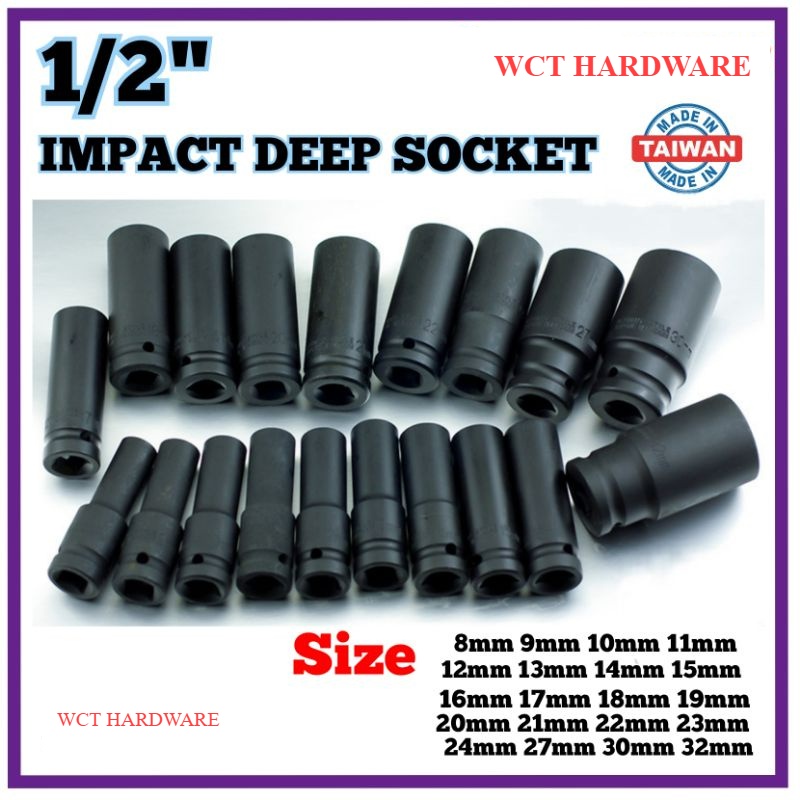 8mm-32mm 6PT GERMANY EXTRA LONG IMPACT DEEP SOCKET/IMPACT DEEP SOCKET ...