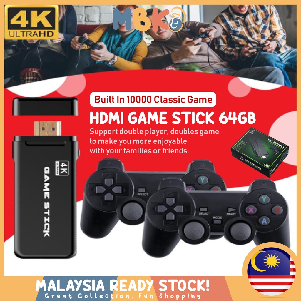 Portable 10k Game 4K TV Video Game Console With 2.4G Wireless ...