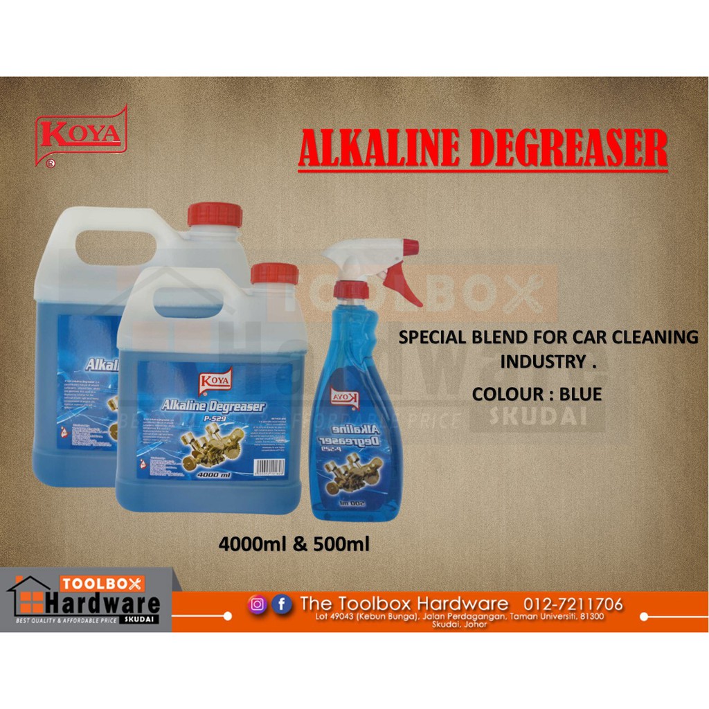KOYA ALKALI DEGREASER ENGINE CLEANER 500ML & 4000ML | Shopee Malaysia