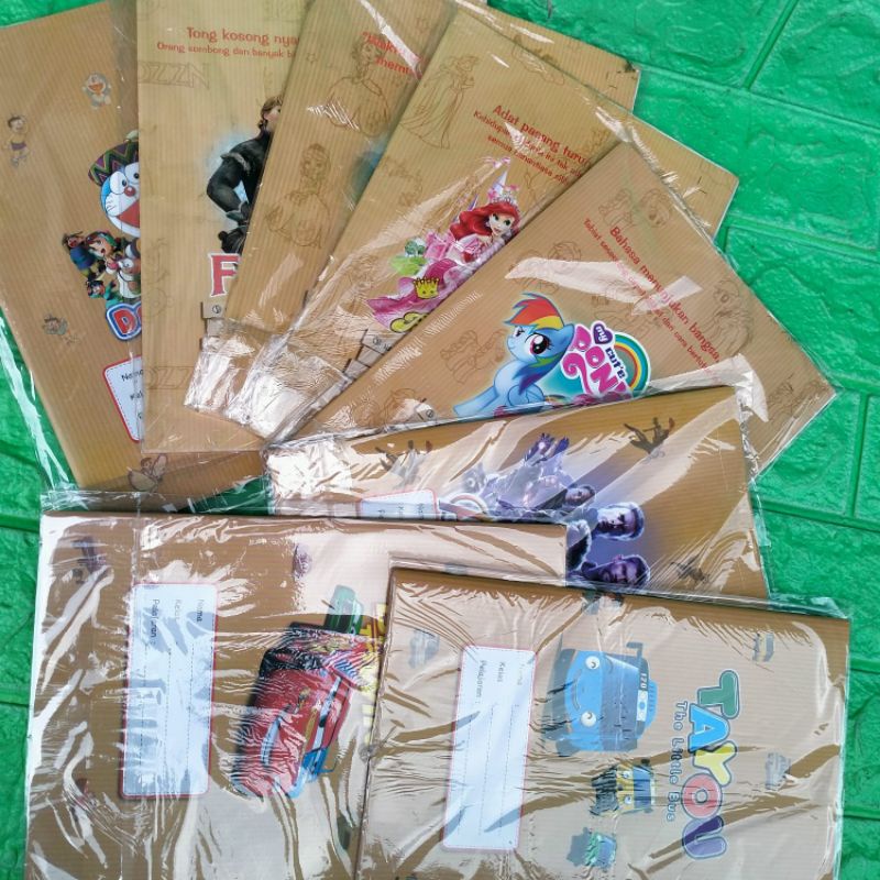 10 Sheets PAPER COVER CARTOON FIGURES Girls Boys Plain MIKA SIDU BOOK ...