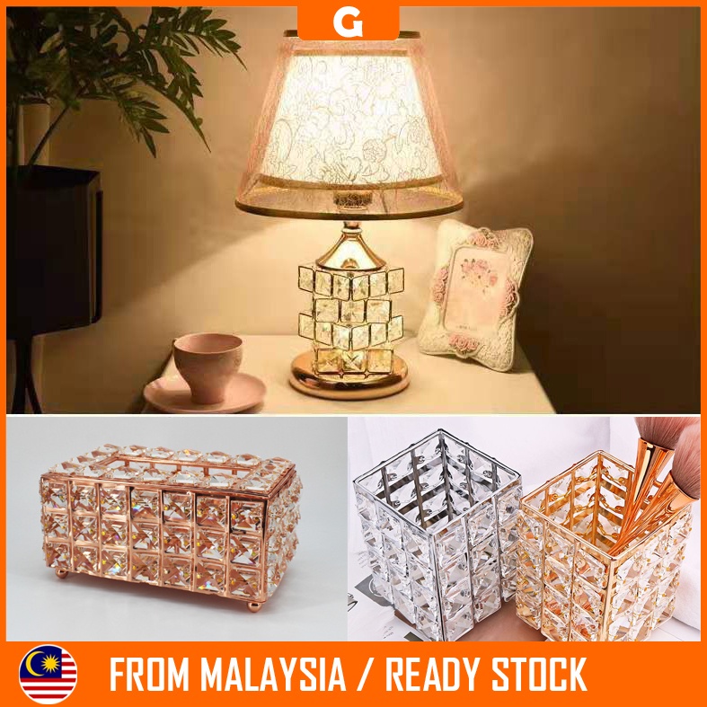 Modern Light Table Lamps Lampu Meja LED / Crystal Gift for Wedding Deco ...