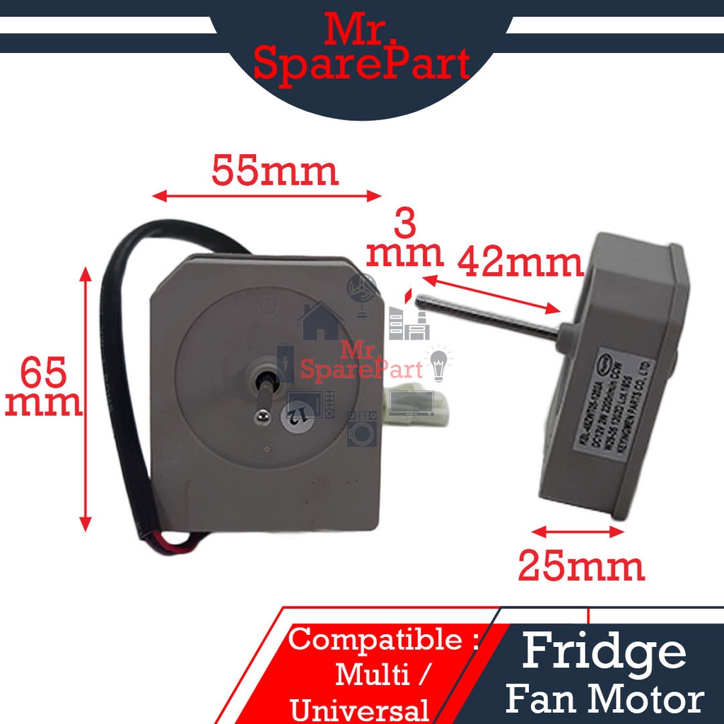( Compatible Brand : Multi / Universal ) Fridge Fan Motor KBL-48ZWT05-1202A | Shopee Malaysia