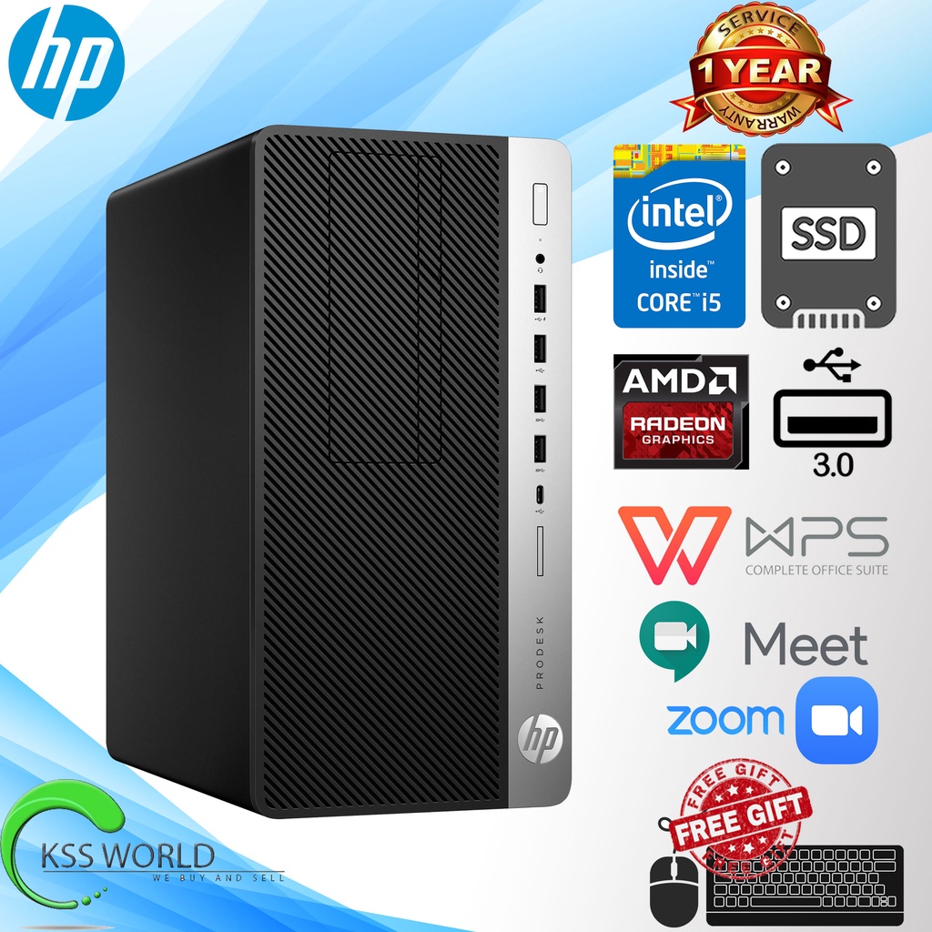 HP ProDesk 600 G4 MT Business & Gaming PC - Intel Core i5 (8Gen) - 8gb ...