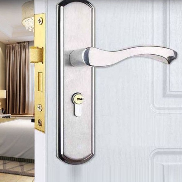 💖Ready Stock💖 Door lock set stainless steel, kunci pintu set | Shopee ...