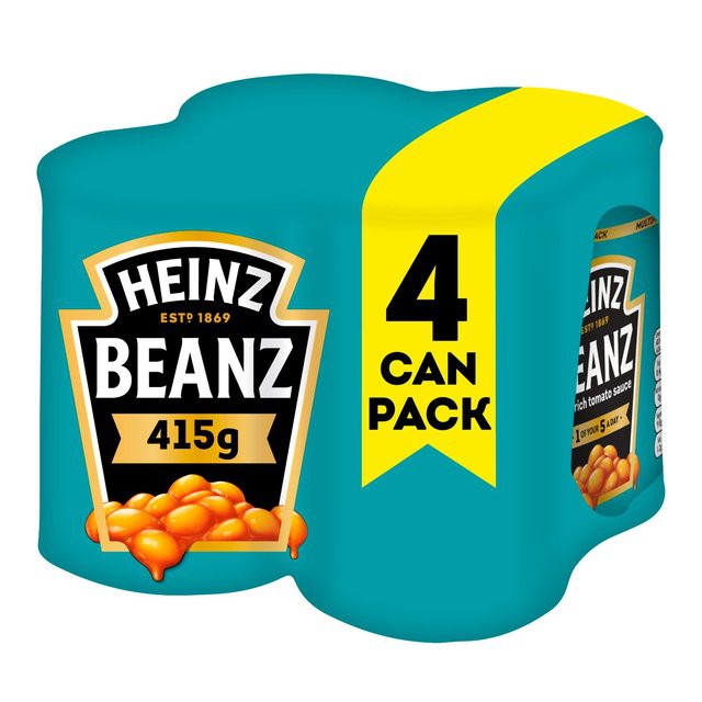 Heinz Baked Beans In Tomato Sauce Family 4x415G Pack | Shopee Malaysia