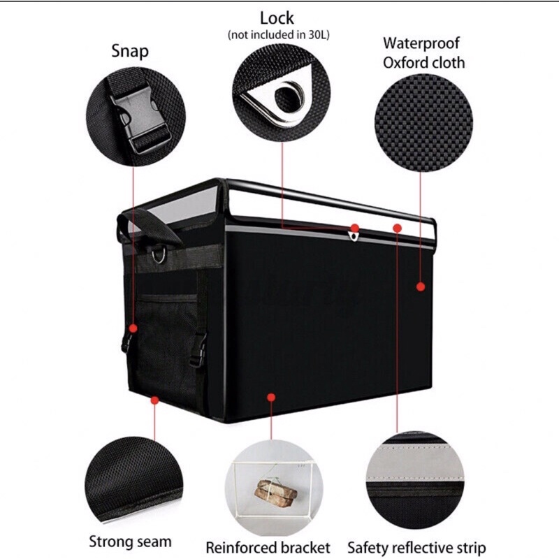 Beg Delivery 62 L ( Food Panda, Grab Food & Lalamove) | Shopee Malaysia