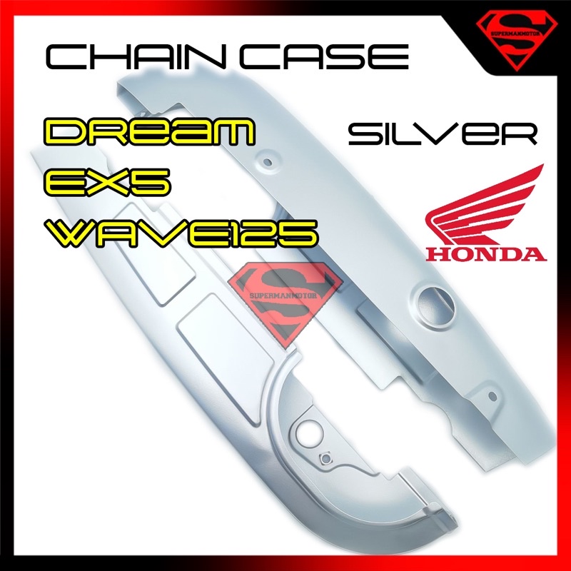 CHAIN COVER BESI STEEL HONDA EX5 HP DREAM WAVE 125 W125 WAVE125 COVER ...