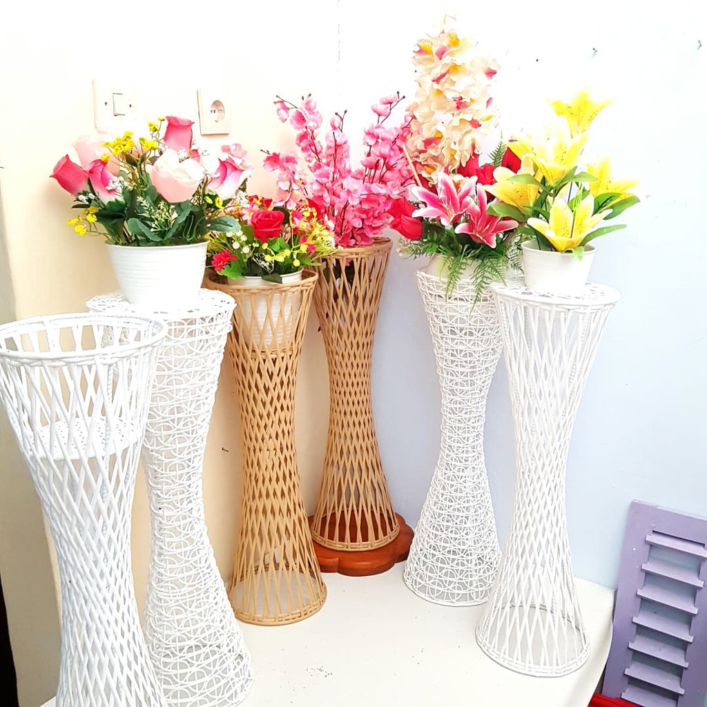 Export Quality Rattan Pots Rattan Corner Braids ARTIFICIAL Flower ...