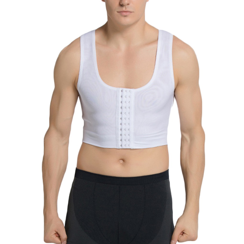 Men Control Chest Shapers Bra Posture Corrector Back Support ...