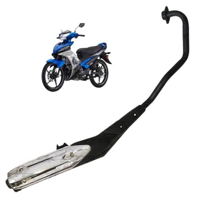 YAMAHA LC135 NEW V2 V3 V4 EXHAUST MUFFLER STANDARD ASSY - EKZOS PIPE ...