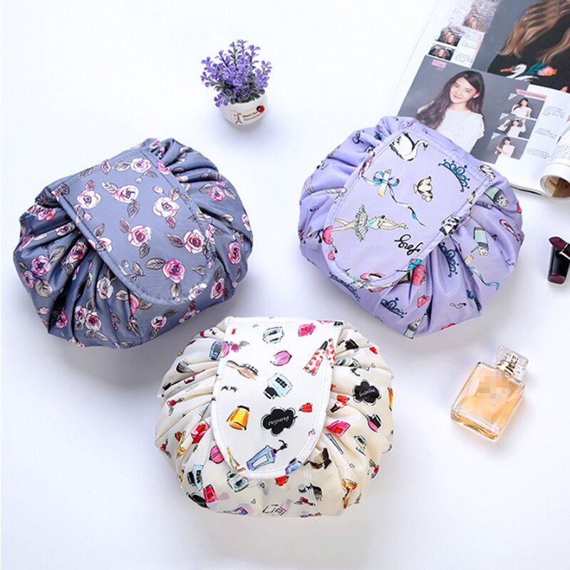 Lazy Portable Drawstring Make Up Bag Toiletry Organizer Waterproof ...