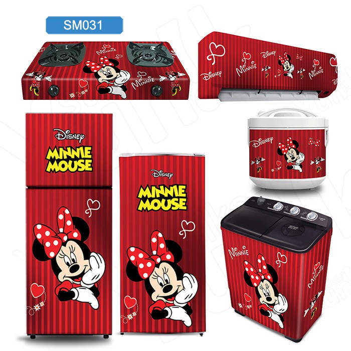 MESIN Sticker 1 & 2-door Refrigerator, Stove, Stove, AC, Minnie Mouse ...