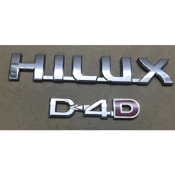 HILUX BLACK EMBLEM HILUX CHROME EMBLEM HILUX D4D BLACK D4D CHROME ...