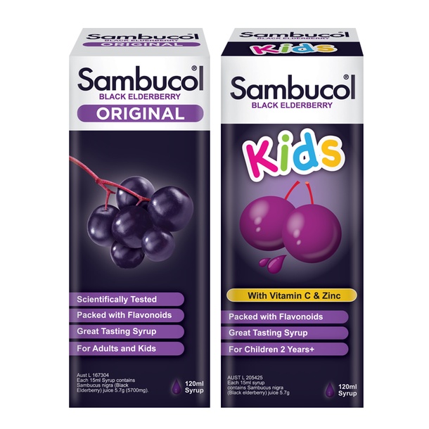 Sambucol Black Elderberry Immune System Support For Kids Syrup 4 fl oz ...