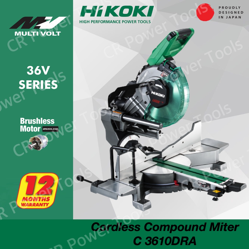 HIKOKI CORDLESS COMPOUND MITER C3610DRA 36V SOLO/SET | Shopee Malaysia