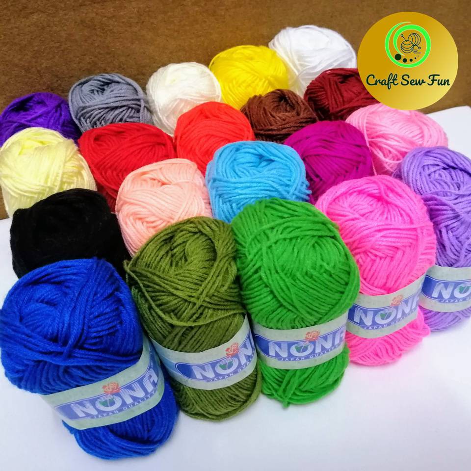Nona M Knitting Yarn/ Nona M Benang Kait/ Nona M 绒毛线 | Shopee Malaysia