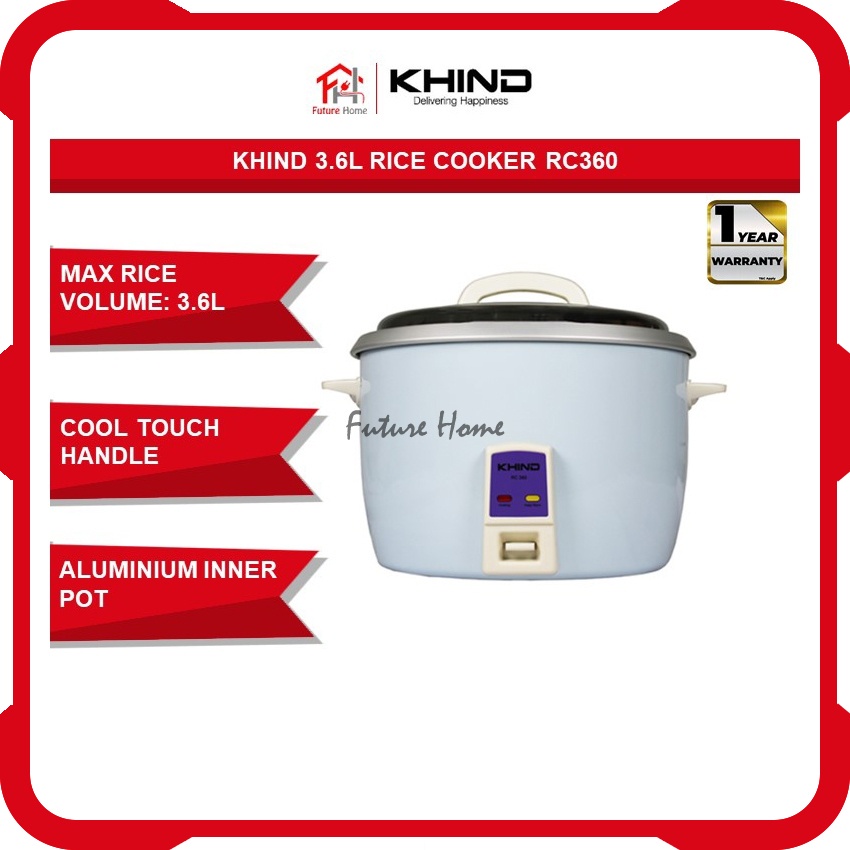 Khind 3.6L Rice Cooker RC360 | Shopee Malaysia