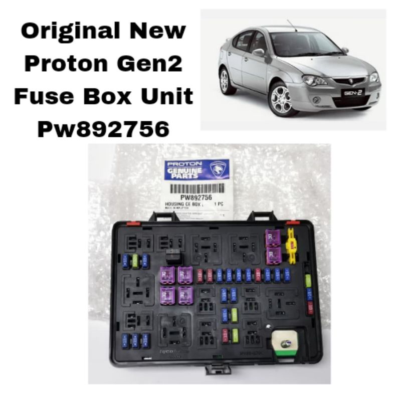 Original New Proton Gen2 Fuse Box Unit Pw892756 | Shopee Malaysia