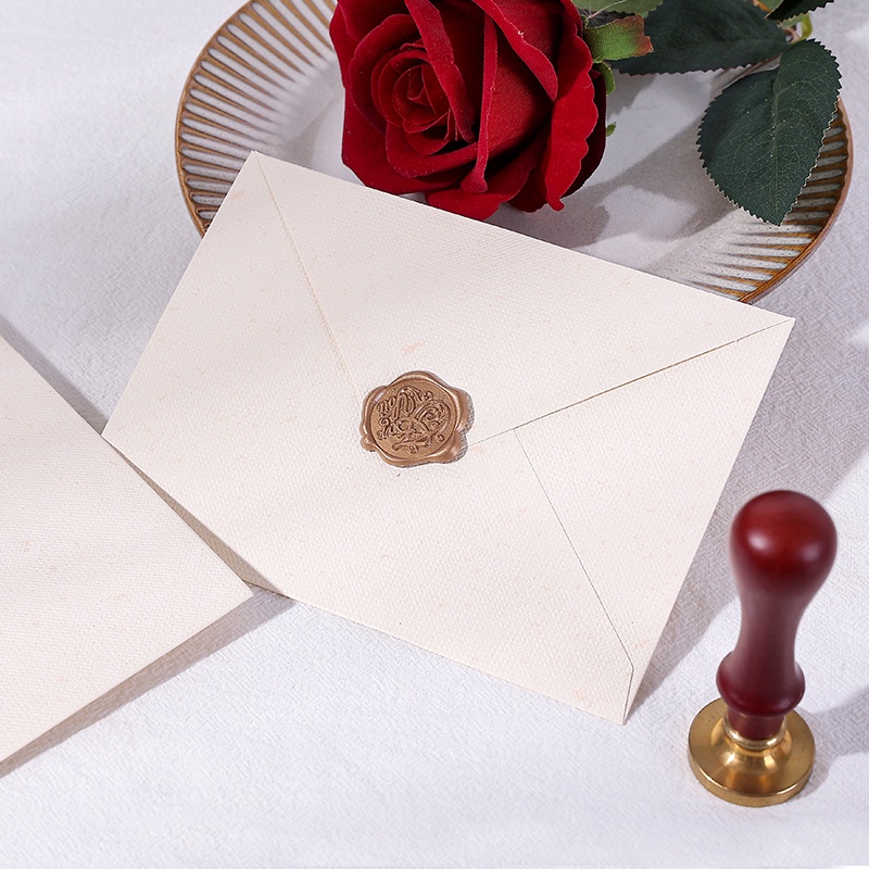 Burlap Texture Envelope Letter Paper Set with Sealing Stickers | Shopee ...