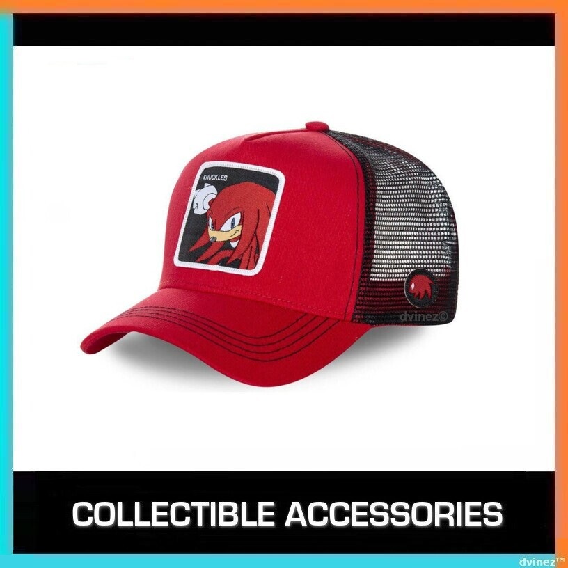 Sonic The Hedgedog Knuckles The Echidna Trucker Adjustable Hat Cotton ...