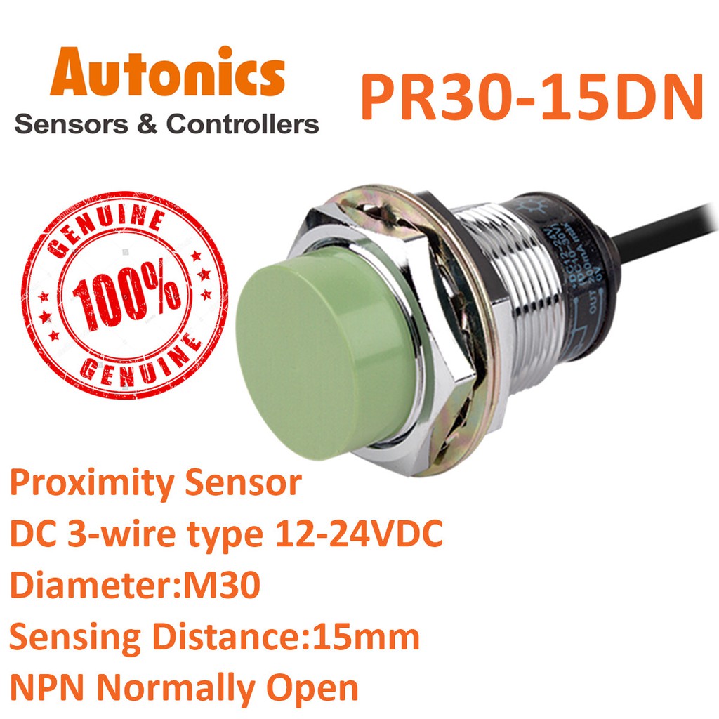 Autonics Proximity Sensor PR30-15DN NPN Normally Open M30 x 15mm ...