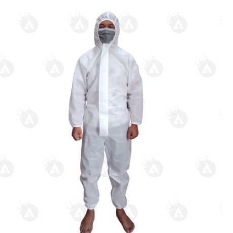 Apd Hazmat Coverall White Spunbond 75 Gsm Kemenkes Standard | Shopee ...