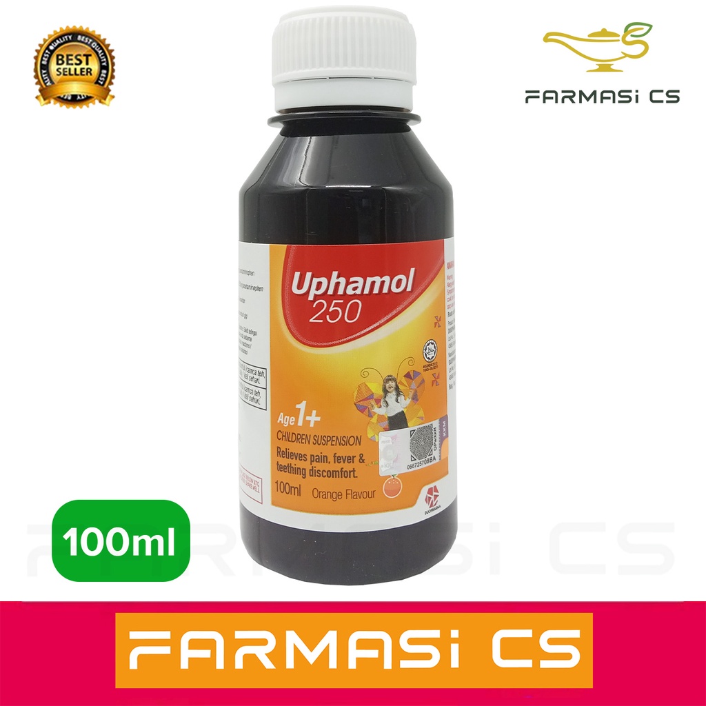Uphamol Children Suspension (Orange) 250mg 100ml EXP:02/2027 [ Farmasi ...