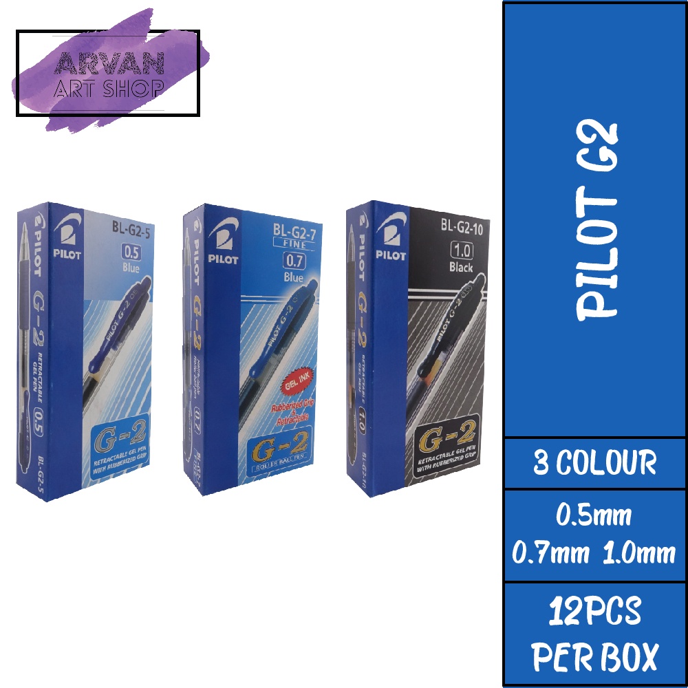 【100% ORIGINAL | READY STOCK】PILOT G2 Retractable Gel Pen - 0.5 / 0.7 ...