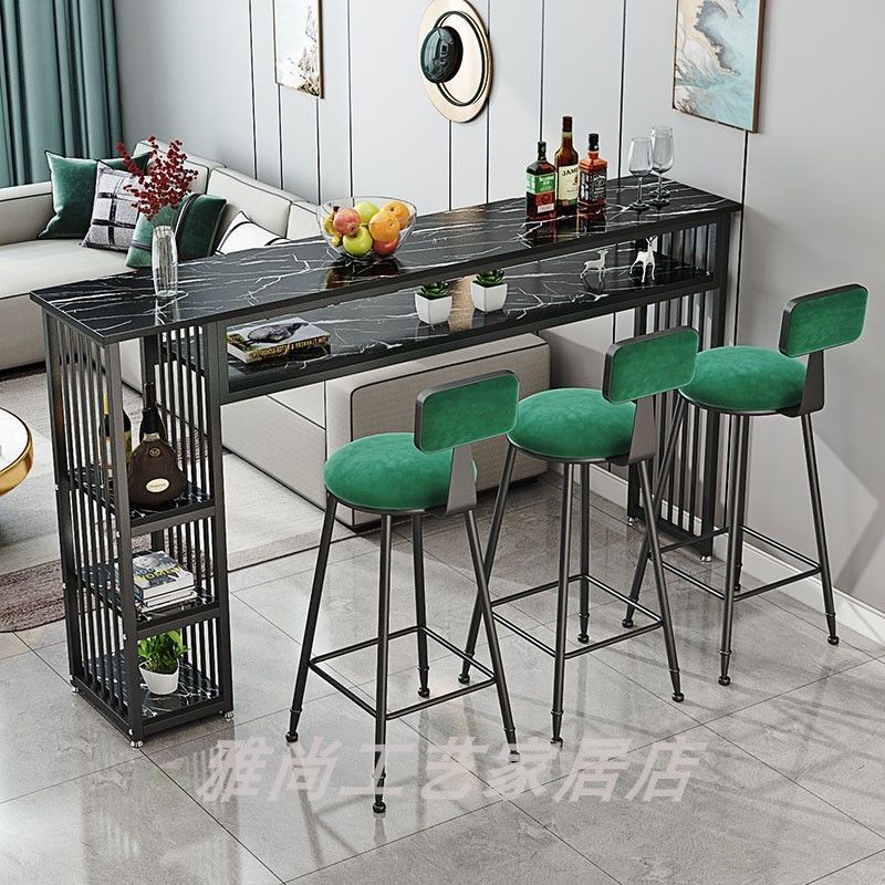 Dining table set bar tea kitchen high narrow table living room balcony ...