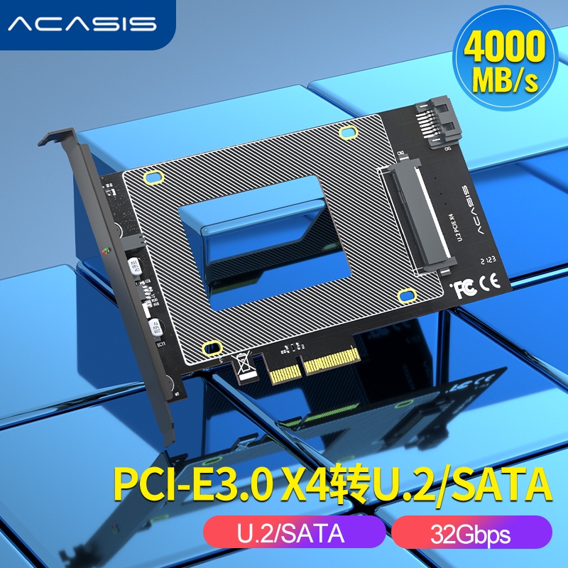 ACASIS PCIEX4 To U.2 SSD Riser Card PCIE3.0 4X U.2 SFF-8639 U.2 To PCIE 4X Adapter Card For ...