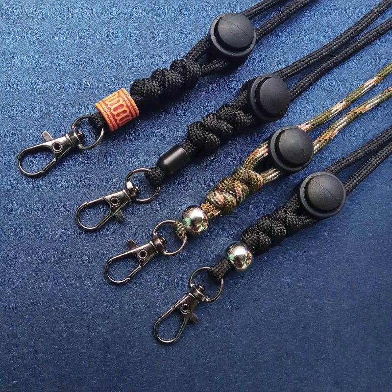GANTUNGAN Lanyard Paracord Rope Keychain Car Motorcycle Remote Keychain ...