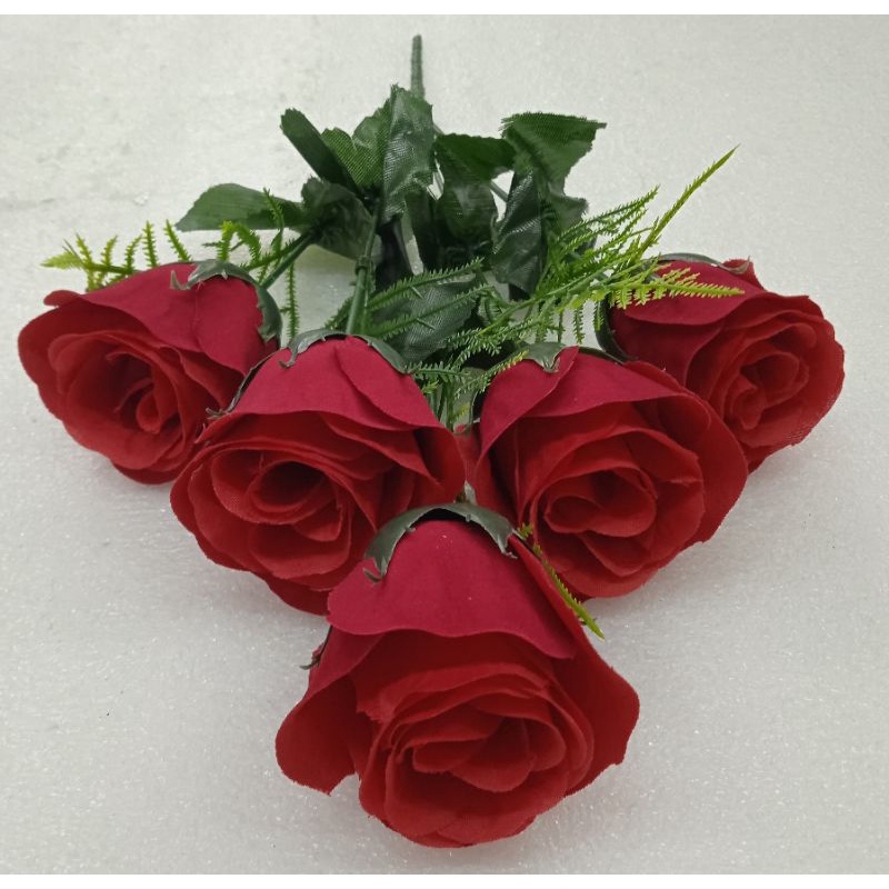 ***Ready Stock!!!***RS38V Velvet rose x5 untuk hand bouquet, hantaran ...