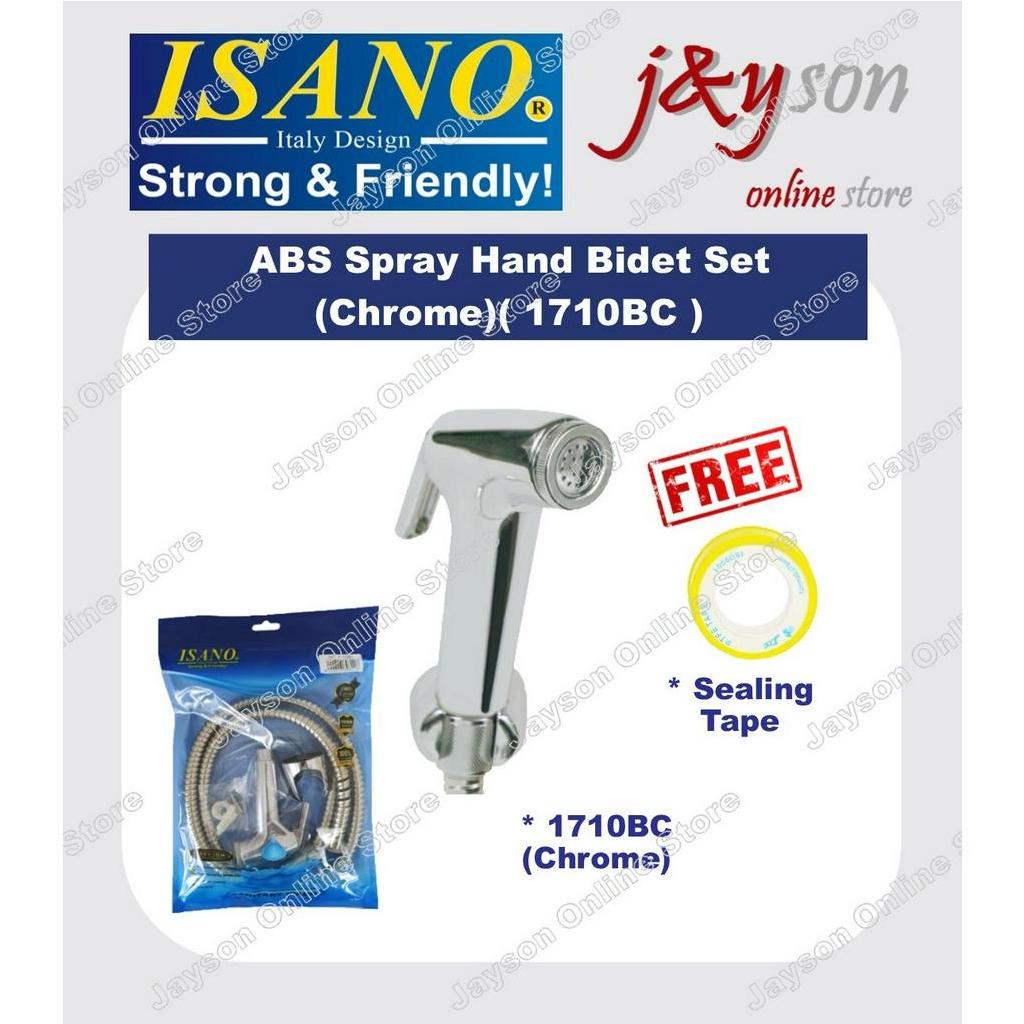 ISANO ABS Spray Hand Bidet Set ( Chrome )( 1760BC )( 1710BC ) | Shopee ...