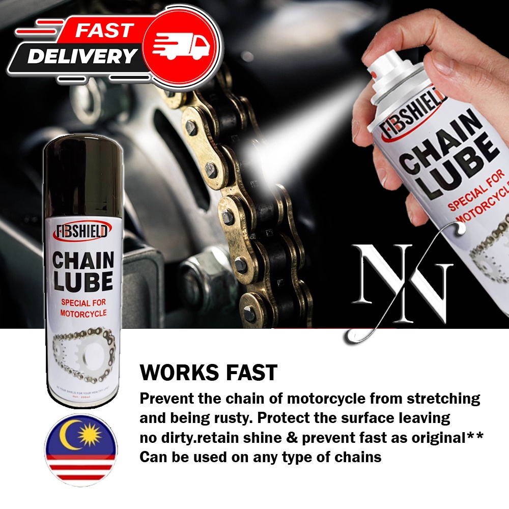 Spray Rantai Motosikal Spray Chain Lube Motorcycle Spray Rantai Minyak ...