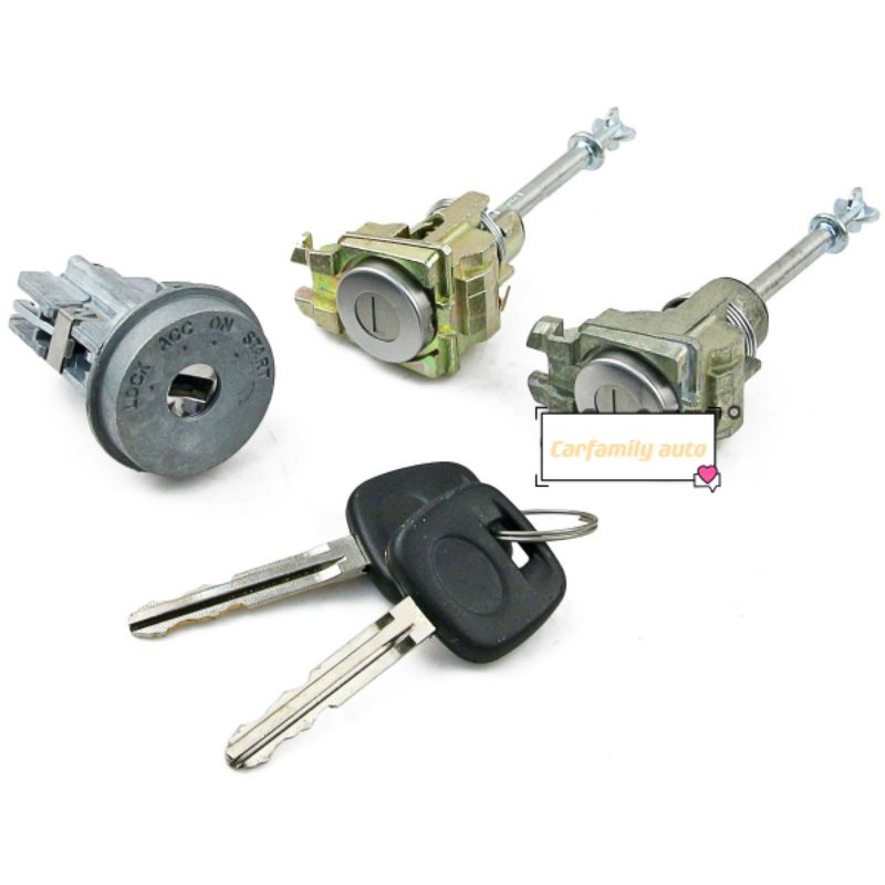 ORIGINAL Pair Key & Door Lock Ignition Barrel Set For Toyota Hilux VIGO ...