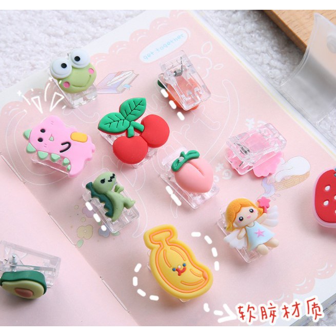 JournalDay Ins Cartoon Cute Acrylic Transparent Animal Fruits Folder ...