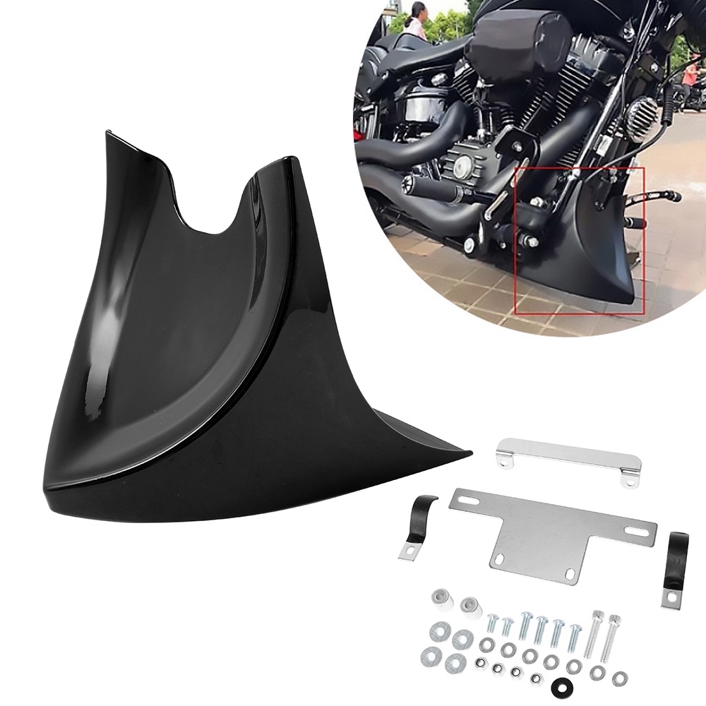 Motorcycle Gloss Black Lower Chin Fairing Front Spoiler Mudguard For ...