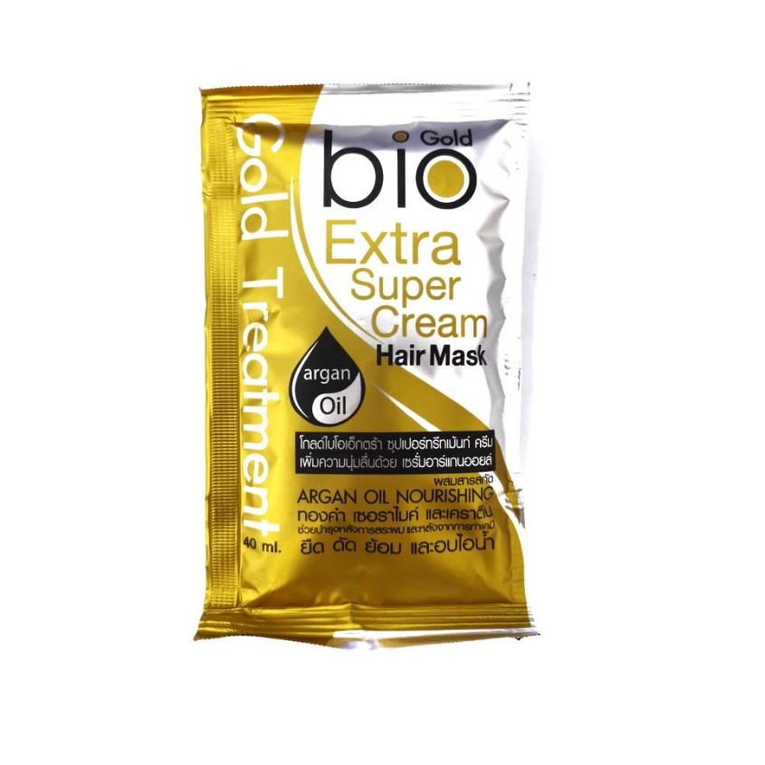 Gold Bio Extra Super Cream Hair Mask Gold Treatment 35ml | Shopee Malaysia