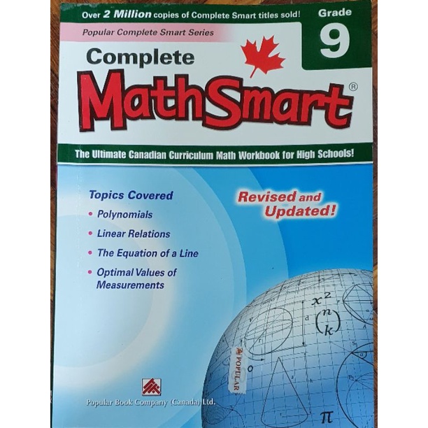 Grade 9 Advanced Complete Math Smart Workbook | Shopee Malaysia