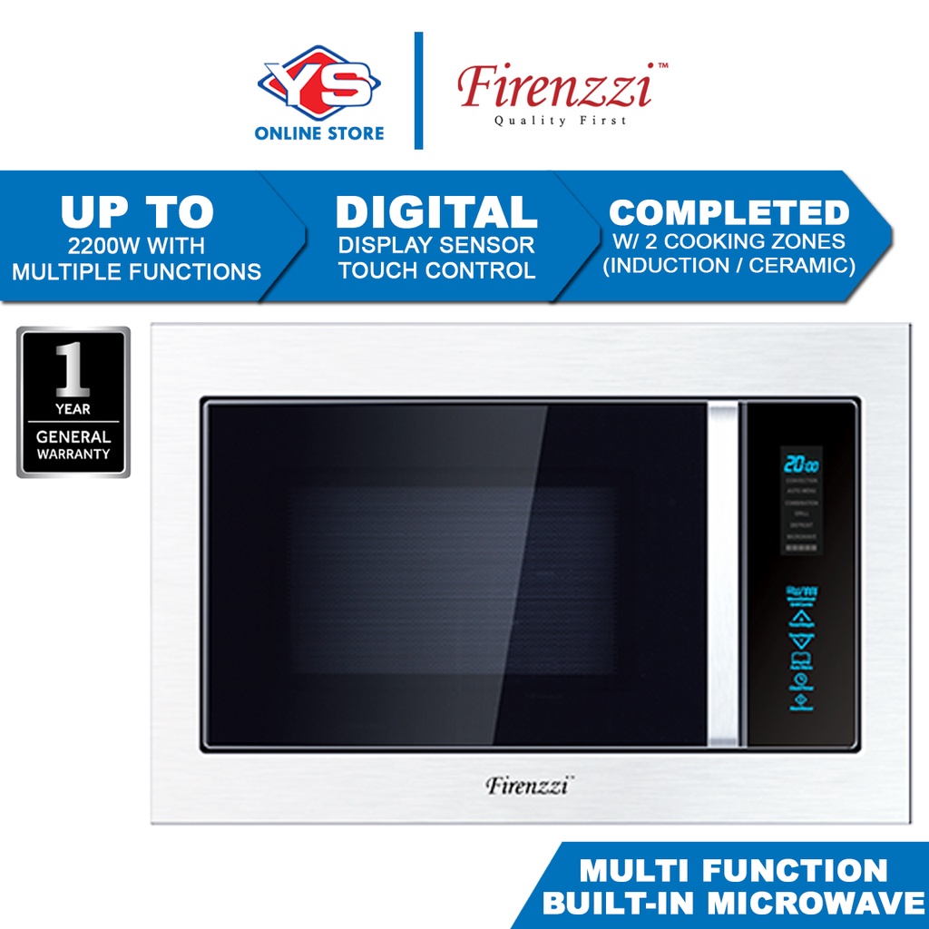 Firenzzi 304 Stainless Steel Multi Function Built-in Microwave Oven FBW ...