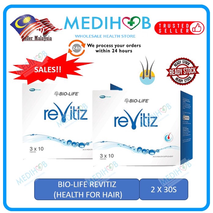 PROMO PACK!!BIOLIFE Revitiz with Amino Ccid (L-Cysteine), [Hair Health ...