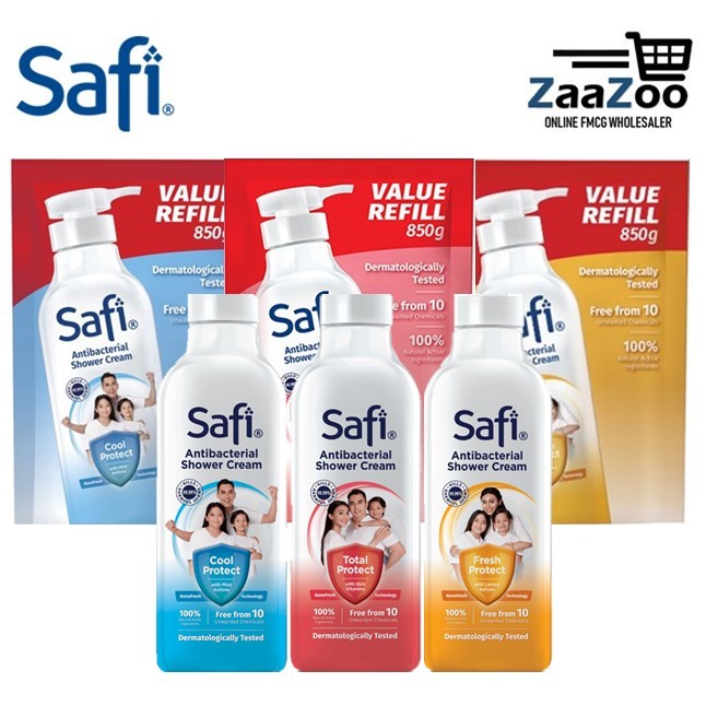 Safi Krim mandian / Shower Cream (Refill Value Pack/Isian Semula) 450g ...