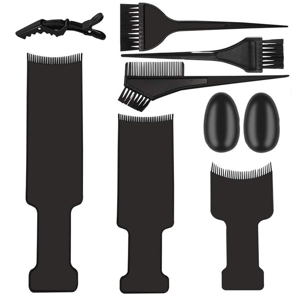 8 Pieces Hair Coloring Board Highlighting Paddle Hair Dye Tint Plate ...