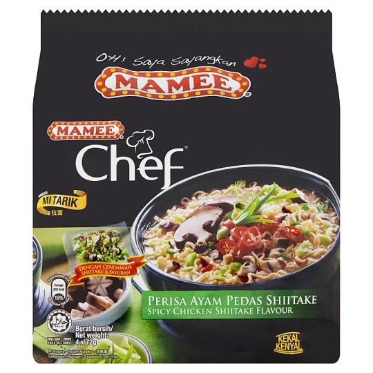 MAMEE CHEF PACK INSTANT NOODLE 4 PACKS | MAMEE CHEF MEE TARIK MEE ...
