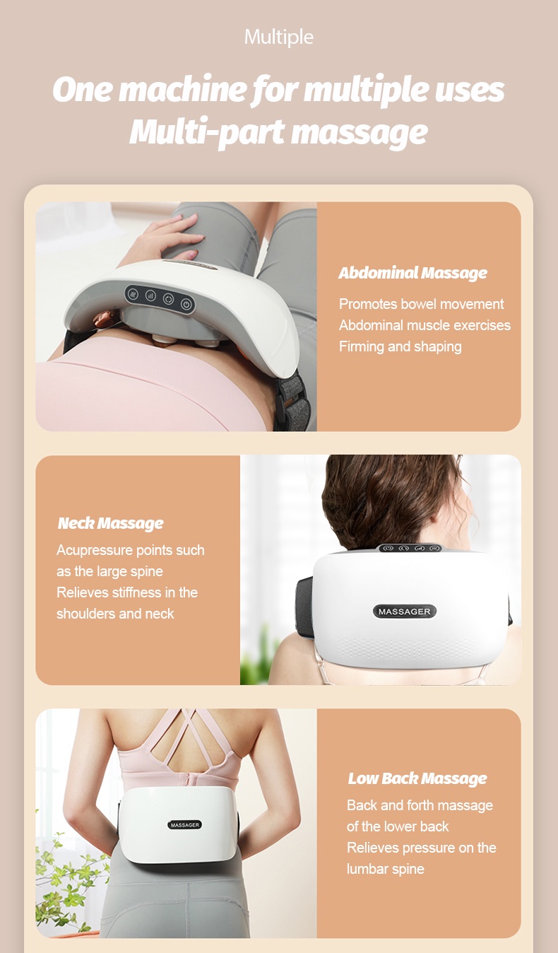 Jinkairui Belly Massage Machine Abdominal Massager Stone Needle Waist ...