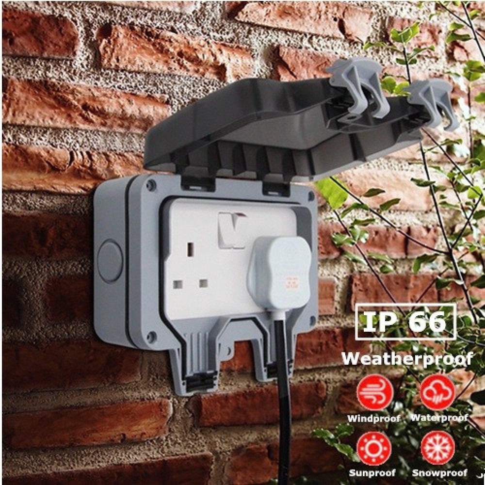 Heavy Duty IP66 Outdoor Extension Wire Trailing Socket 3000W ...