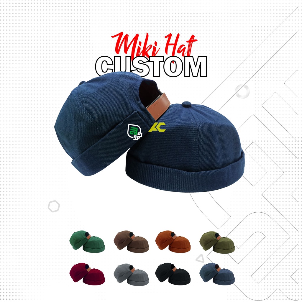 Alhamdulillah Image Screen Printing Mikihat Hats/ sablon casual Hats ...