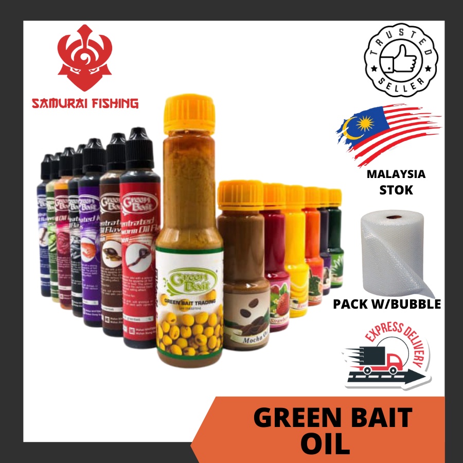 SAMURAI - GREEN BAIT PANDAN STRAWBERRY BANANA YAM DURIAN LEMON GRASS ...
